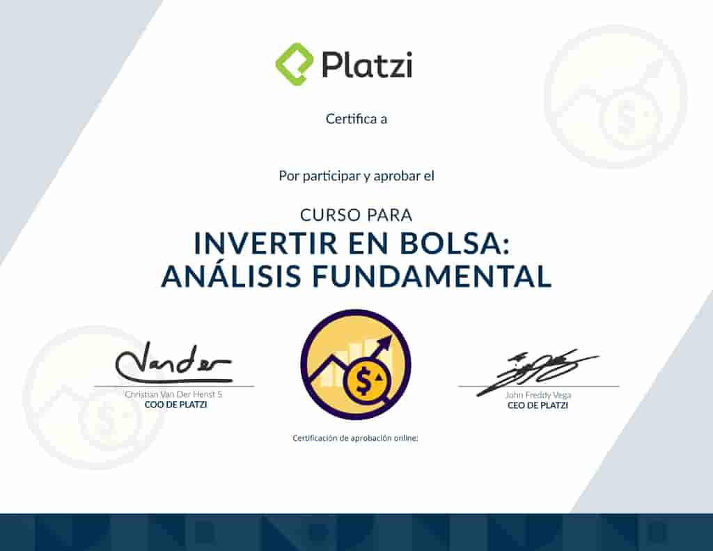 Curso para Invertir en Bolsa: Análisis Fundamental - Platzi