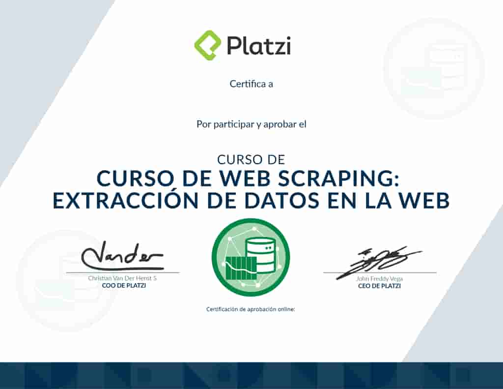 Curso de Web Scraping: Extracción de Datos en la Web - Platzi