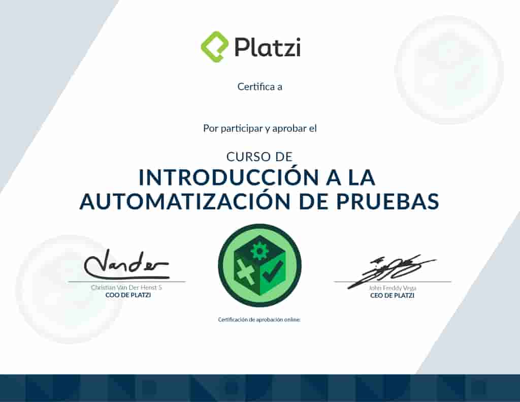 Curso de Introducción a la Automatización de Pruebas [Empieza Gratis] - Platzi