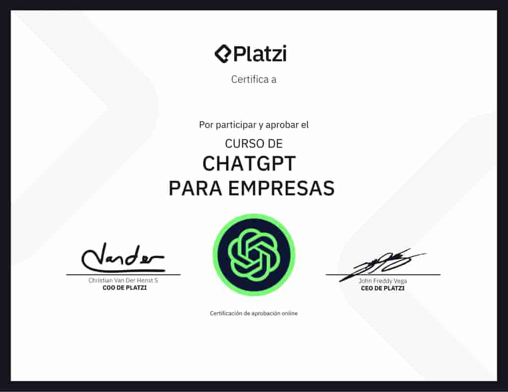 Curso de ChatGPT - Platzi
