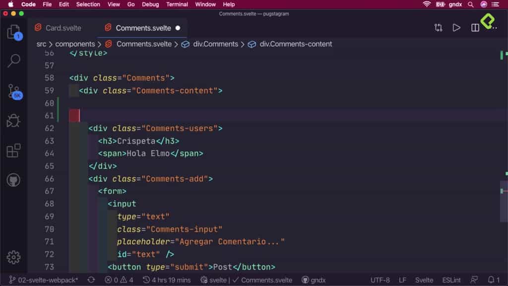 Curso de Svelte - Platzi