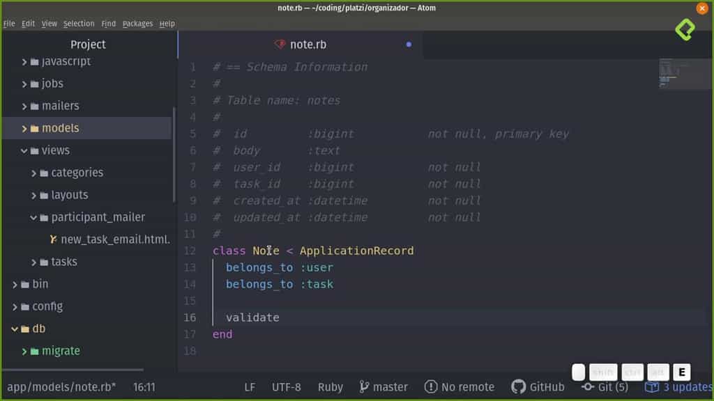 Curso de Introducción a Ruby on Rails - Platzi