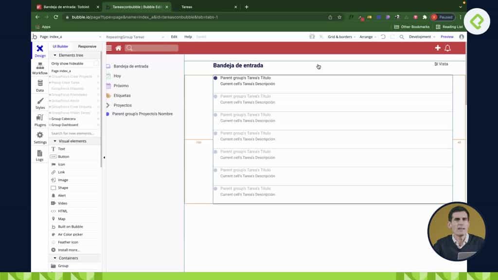 Curso de Apps No-code con Bubble: Interfaz y Funcionalidades - Platzi