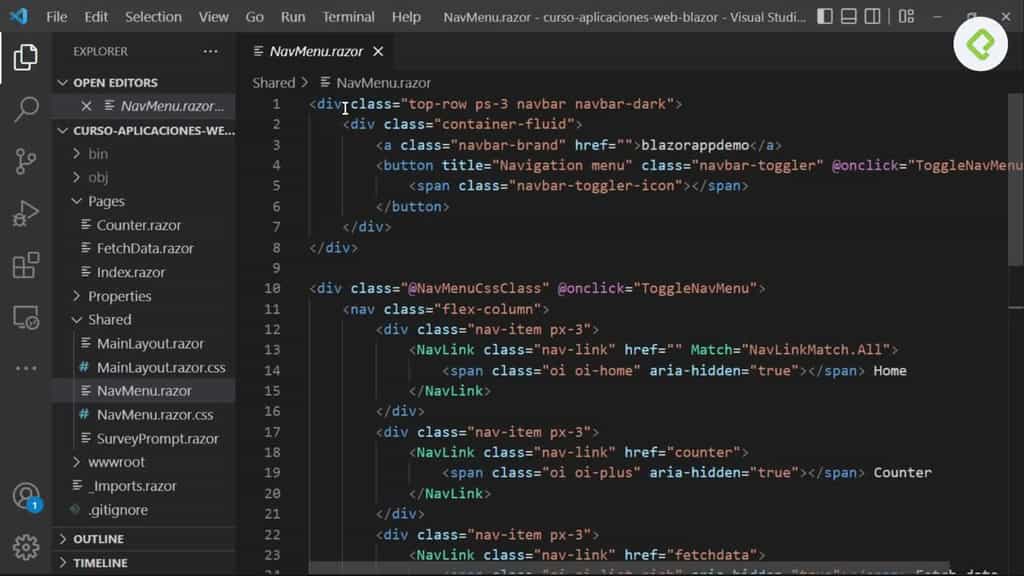 Curso de Aplicaciones Web con Blazor WebAssembly y .NET - Platzi