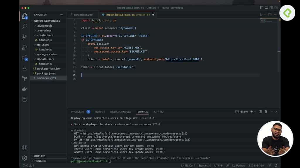 Curso de Serverless Framework en AWS - Platzi
