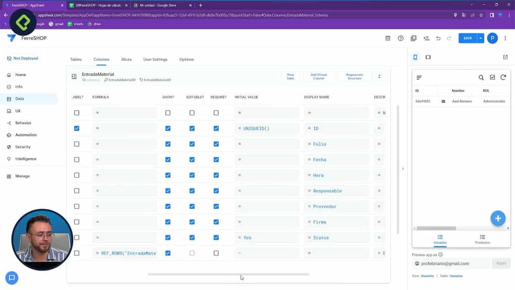 Curso de No-Code con Appsheet - Platzi