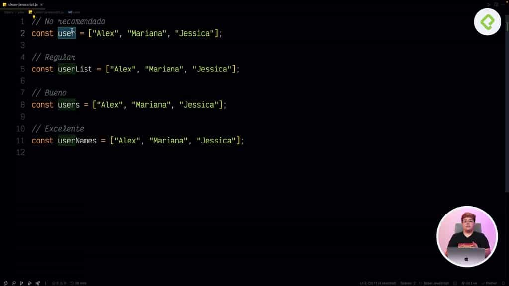 Curso de Clean Code y Buenas Prácticas con JavaScript - Platzi
