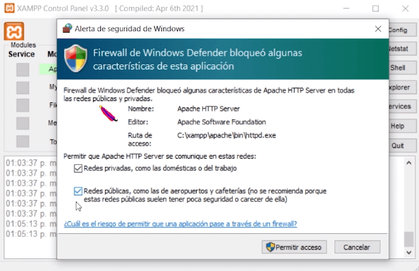 Instalación de XAMPP en Windows para desarrollo web