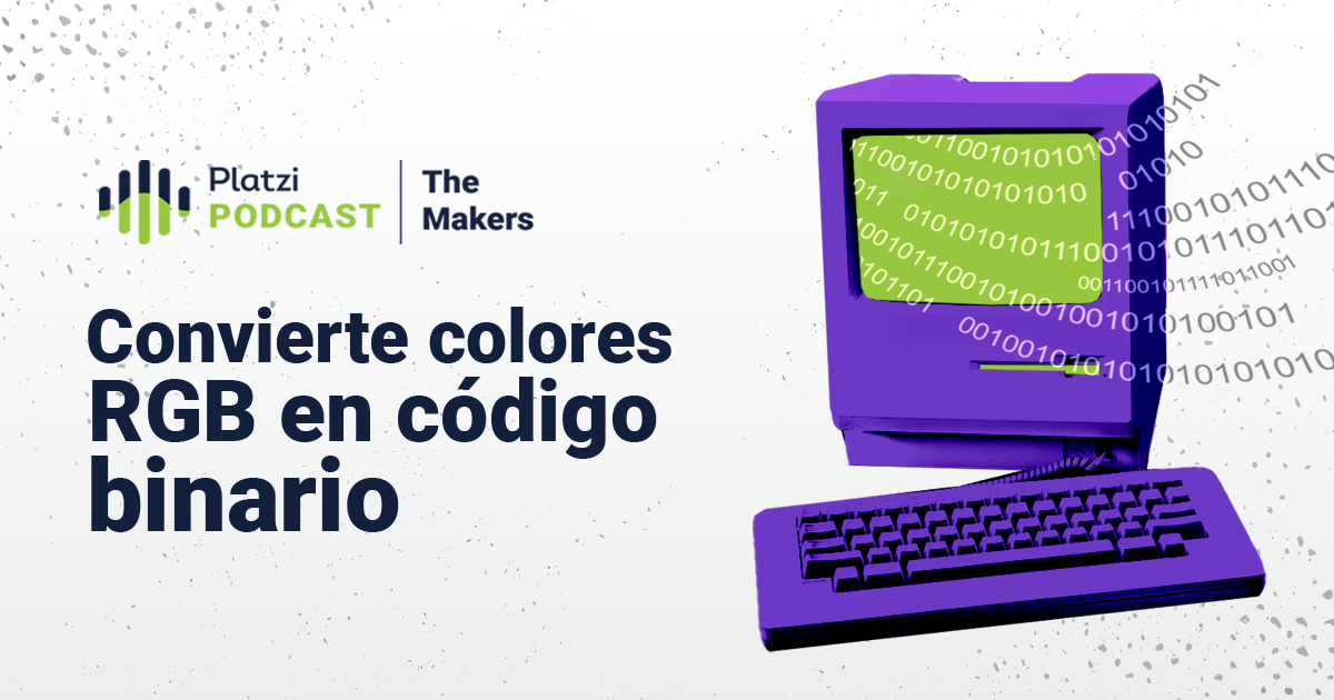 Convierte colores RGB en código binario