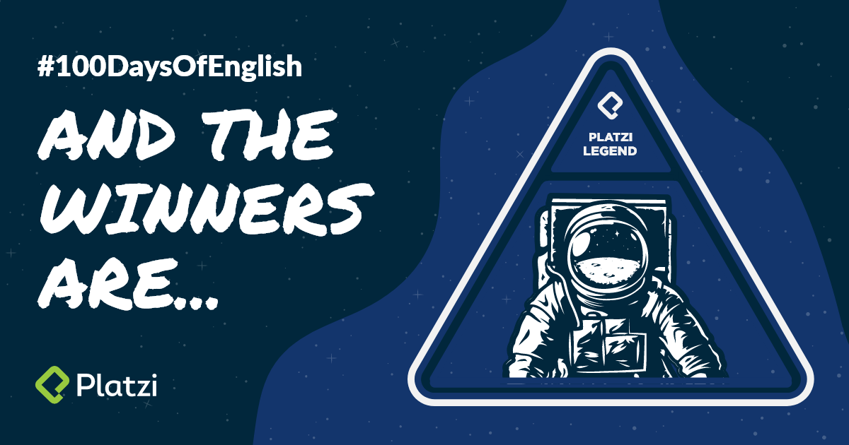 100DaysOfEnglish - And the winners are...