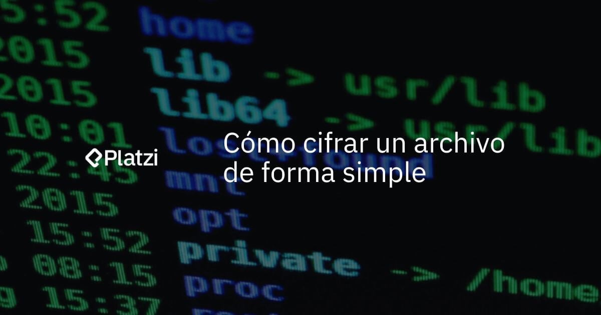 Cómo cifrar un archivo de forma simple