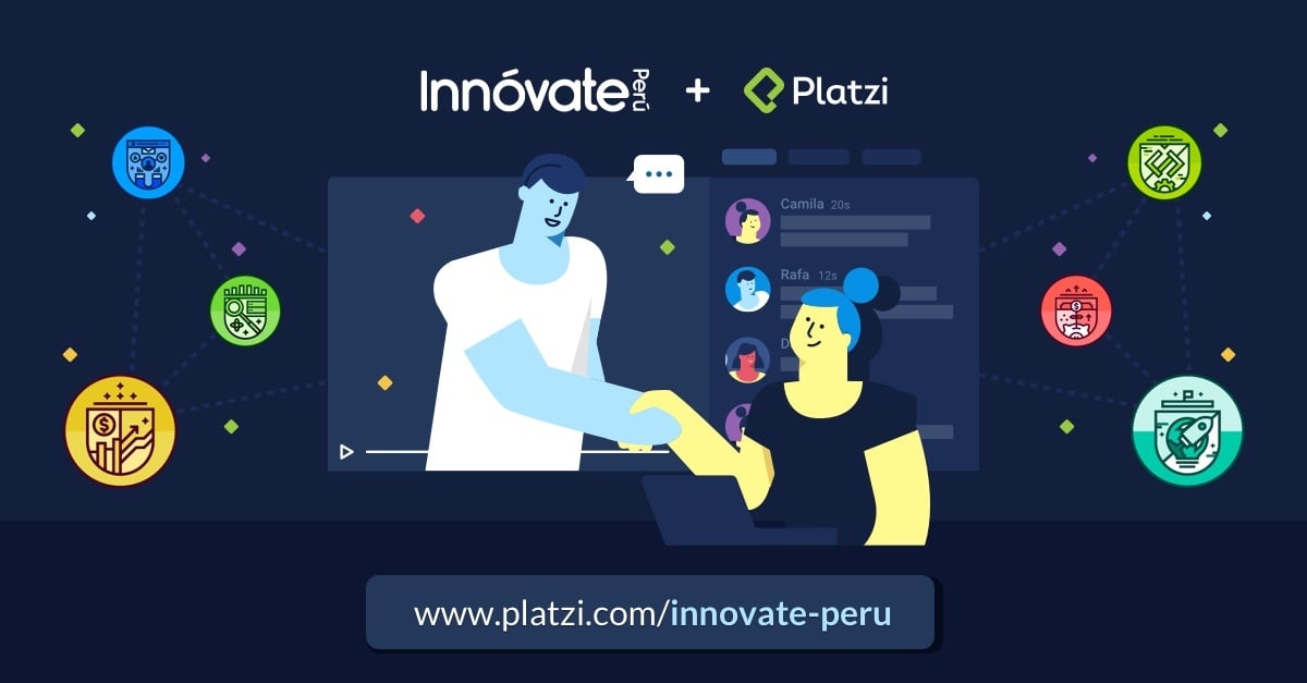 Vuelven Innóvate Perú y Platzi se unen para entregar becas