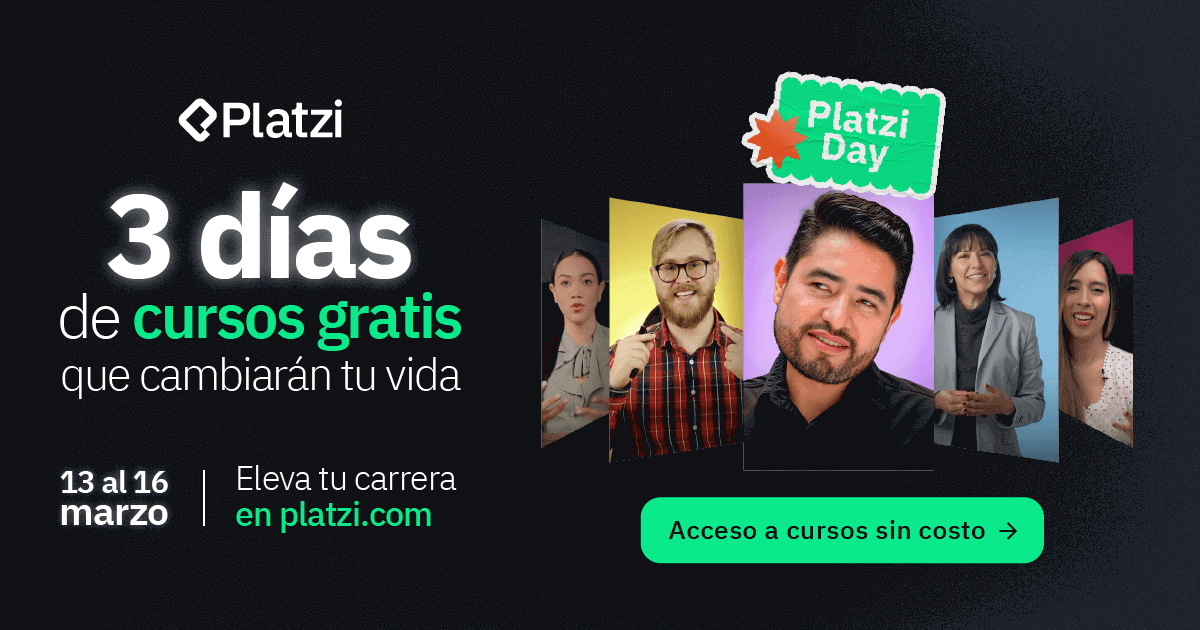 Platzi Day 2025: 3 días de cursos gratis que cambiarán tu vida