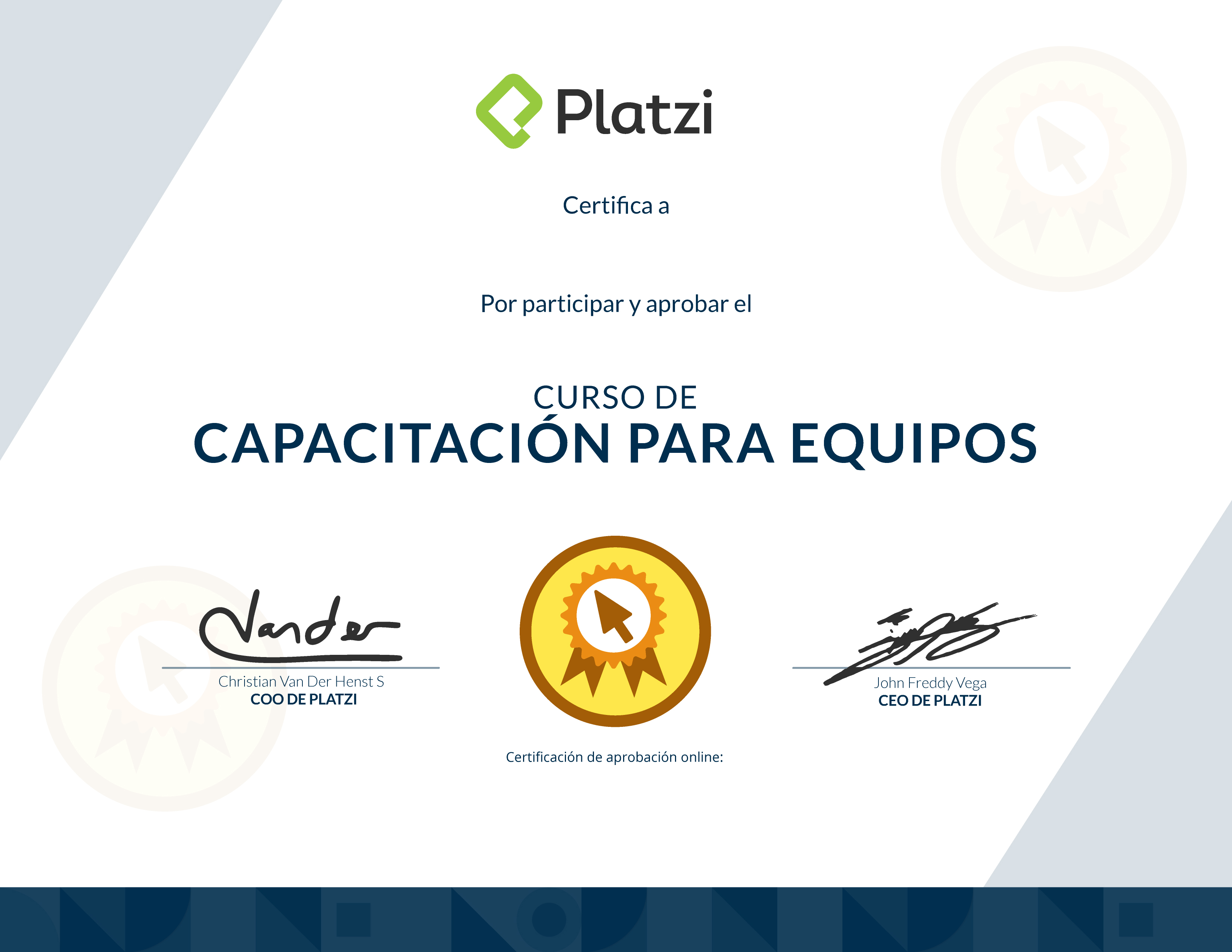 Curso de Capacitación para Equipos - Platzi