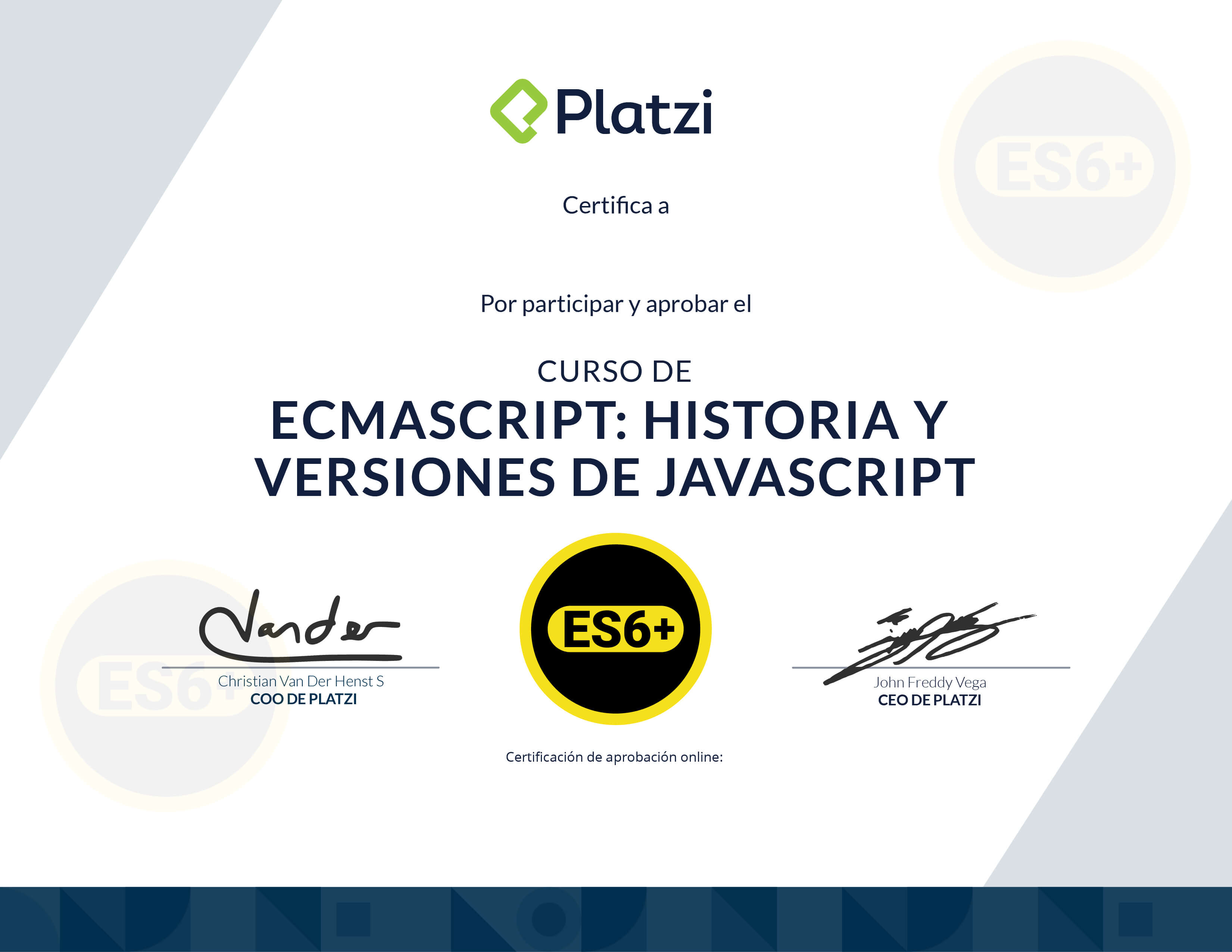 Curso de ECMAScript 6+