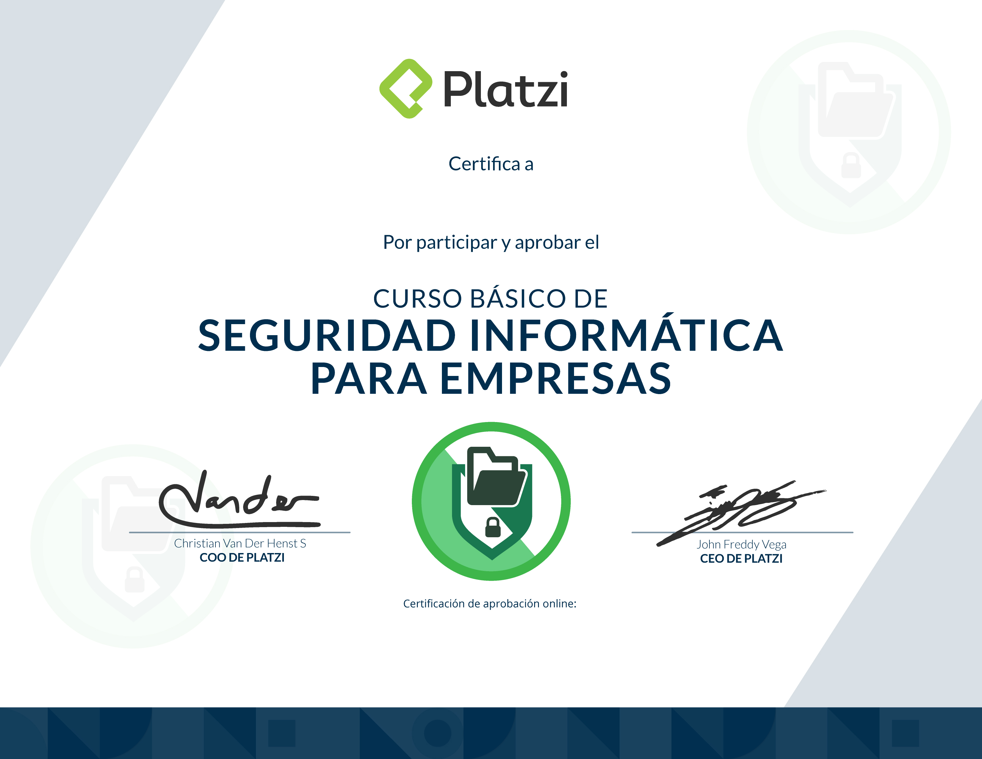 Curso de Seguridad Informática para Empresas - Platzi