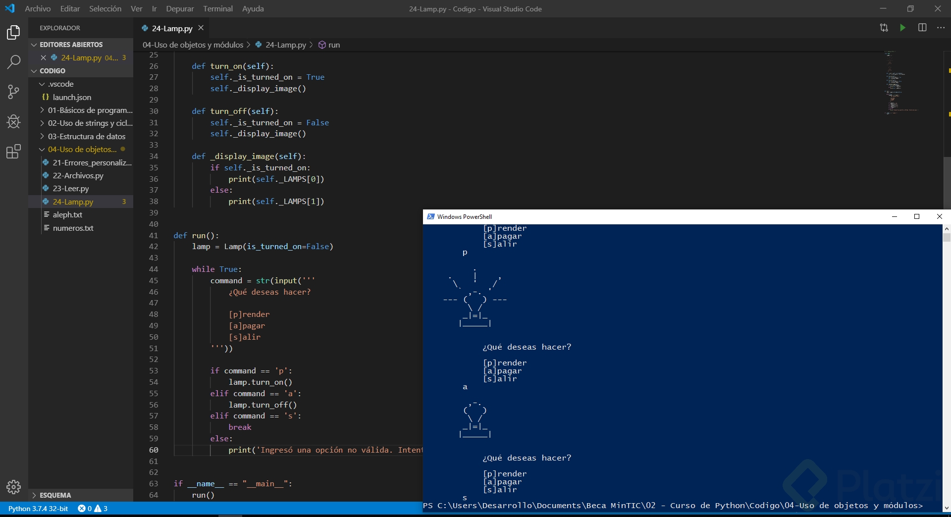 Modelar un objeto en Python - Platzi