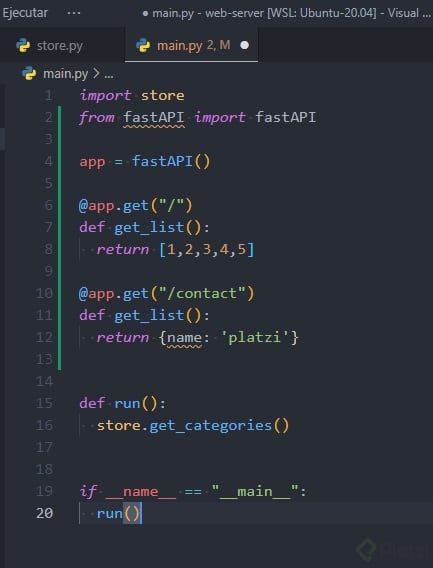 tengo un problema con el modulo de fastapi me señala lo siguiente al intentar correrlo en la ...