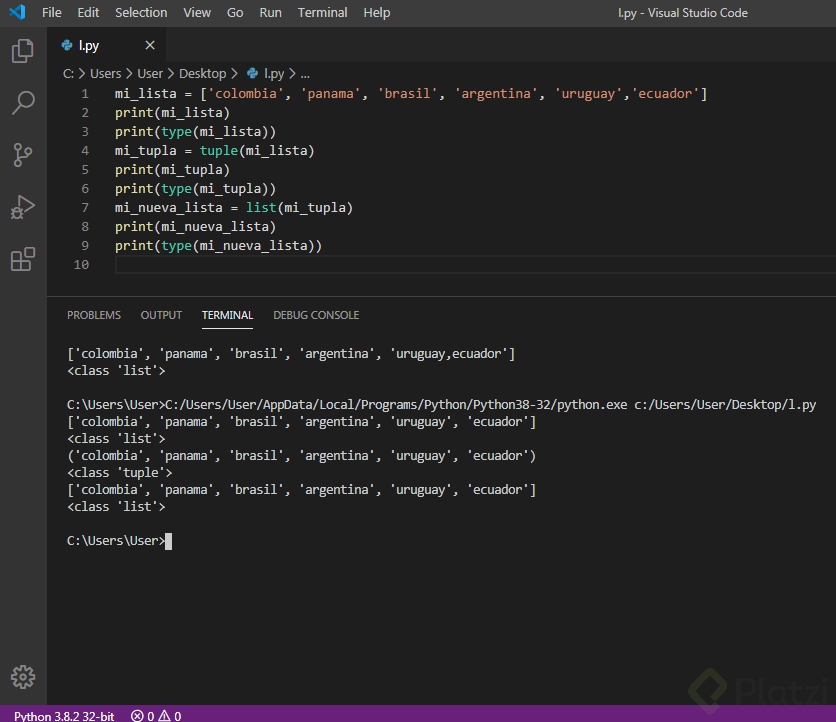 Tuplas en Python - Platzi Tuplas en Python - Platzi