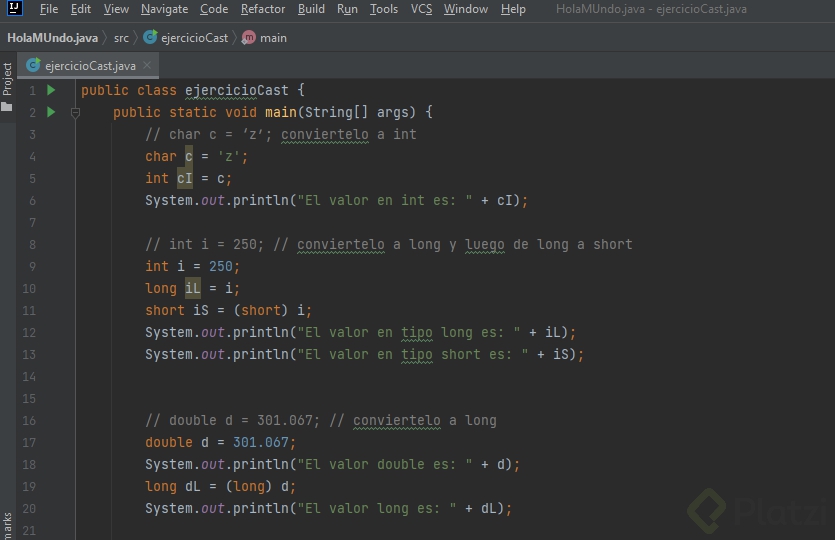 ¡A practicar! - Platzi