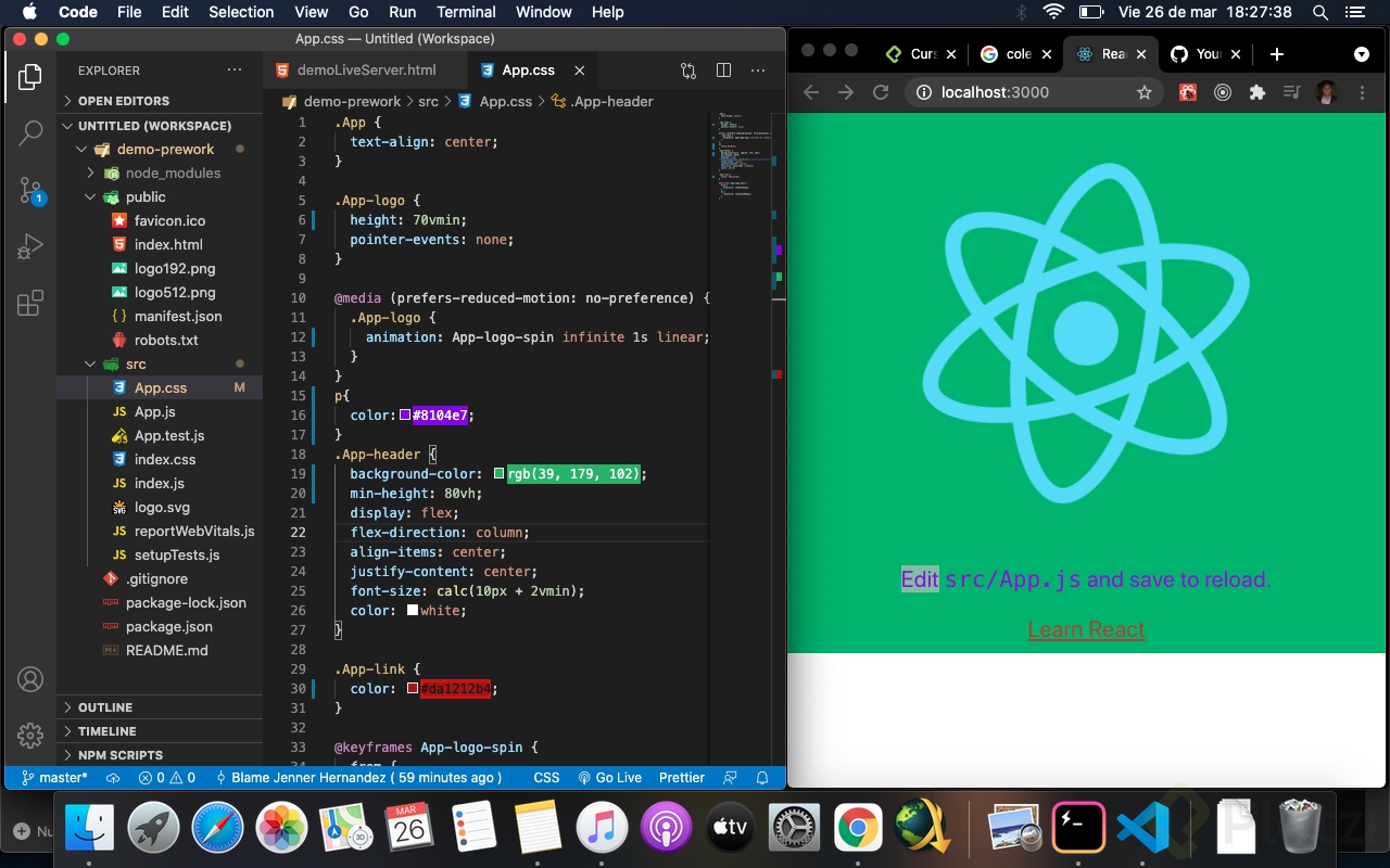 Primer proyecto con React.js - Platzi