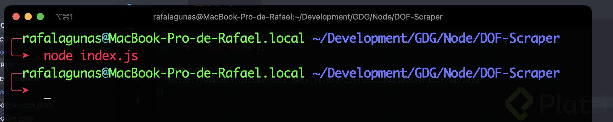 Extracción de datos con Scraping Nodejs