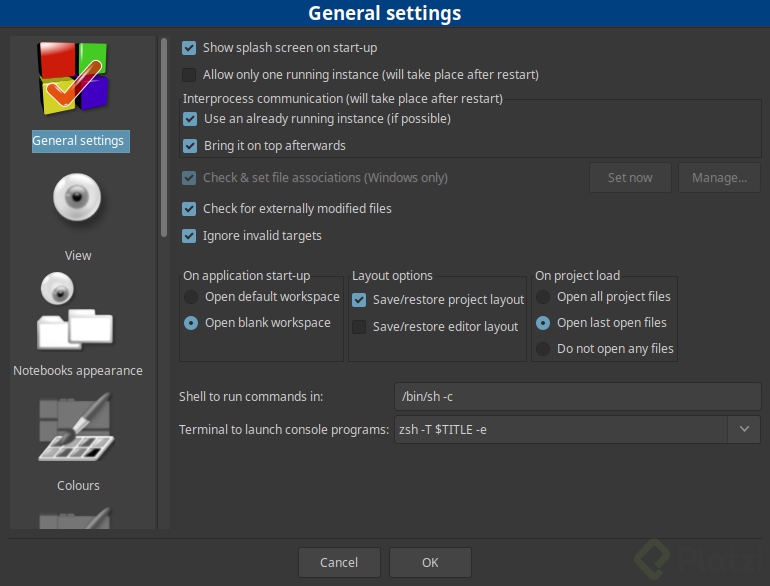 ¿Cómo saco la consola de CodeBlocks en Linux?