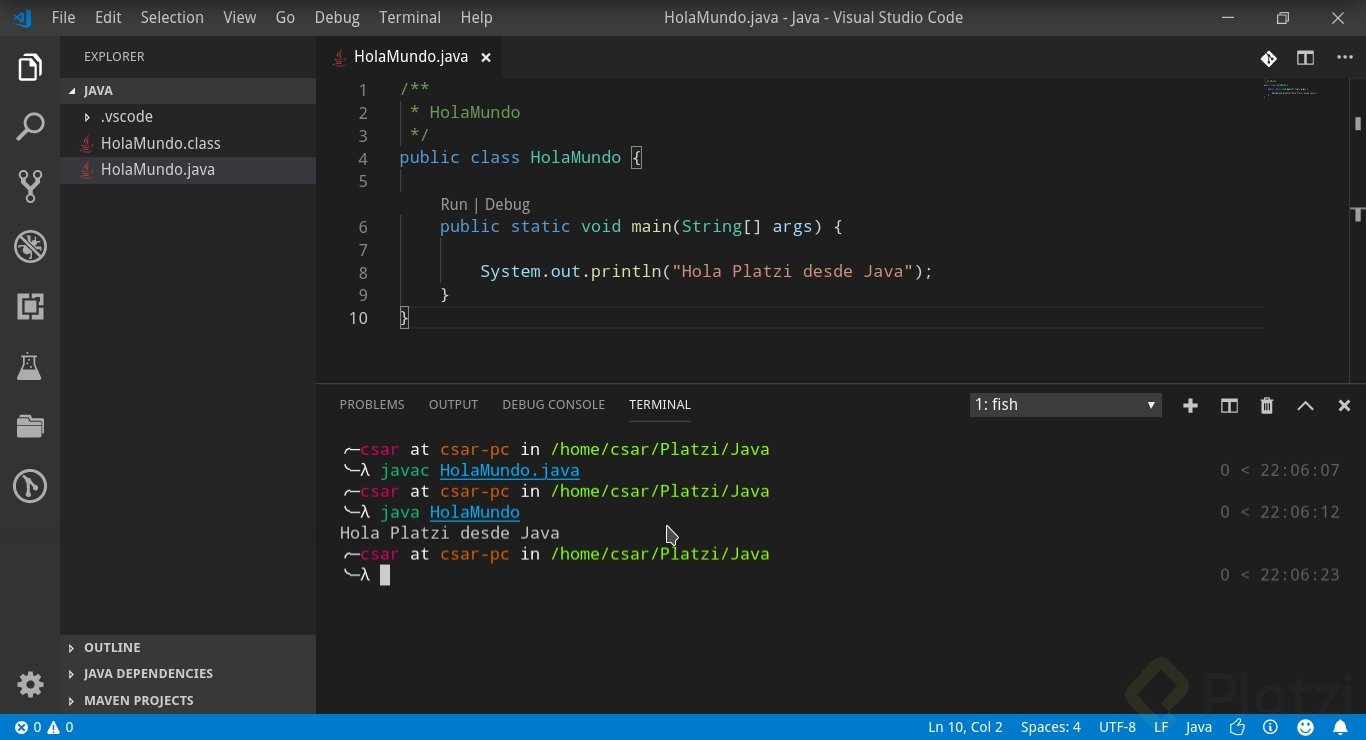 HolaMundo.java - Platzi