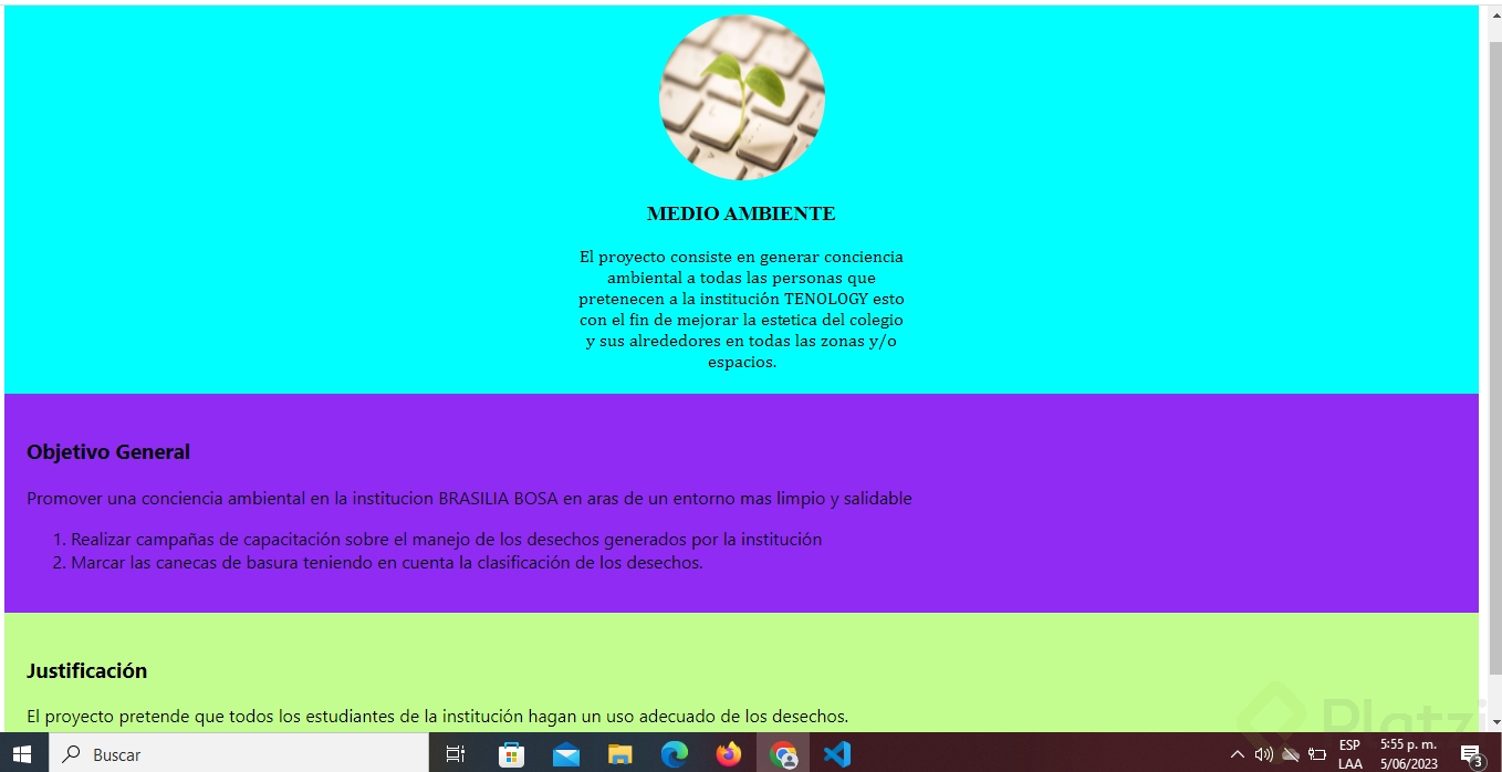 Añadir enlaces y estilos en HTML a tu portafolio. - Platzi