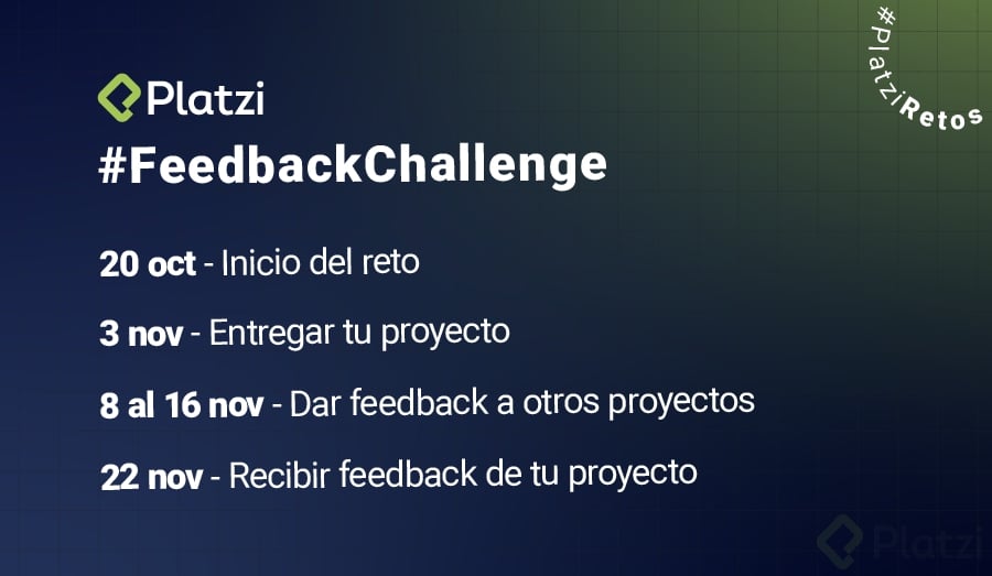 #FeedbackChallenge: enseña tu proyecto y aprende en comunidad