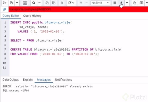 No entiendo por que esta creando la partición que empiece desde el 2010-01-01 hasta el 2019 y no ...