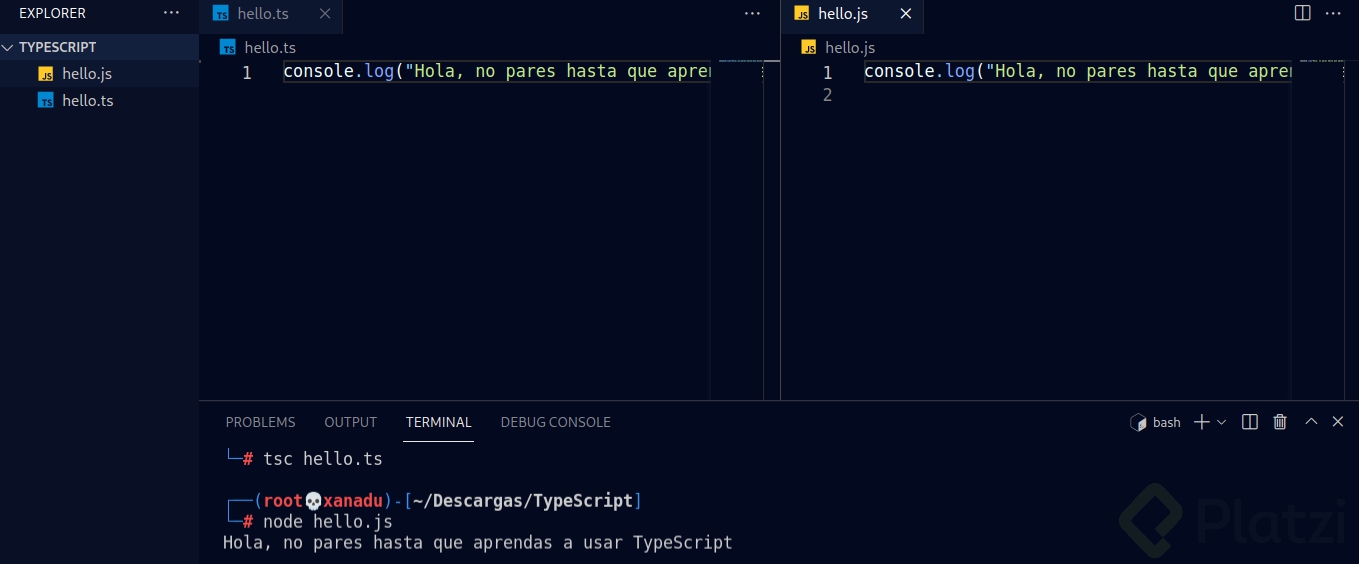 El Compilador De Typescript Platzi