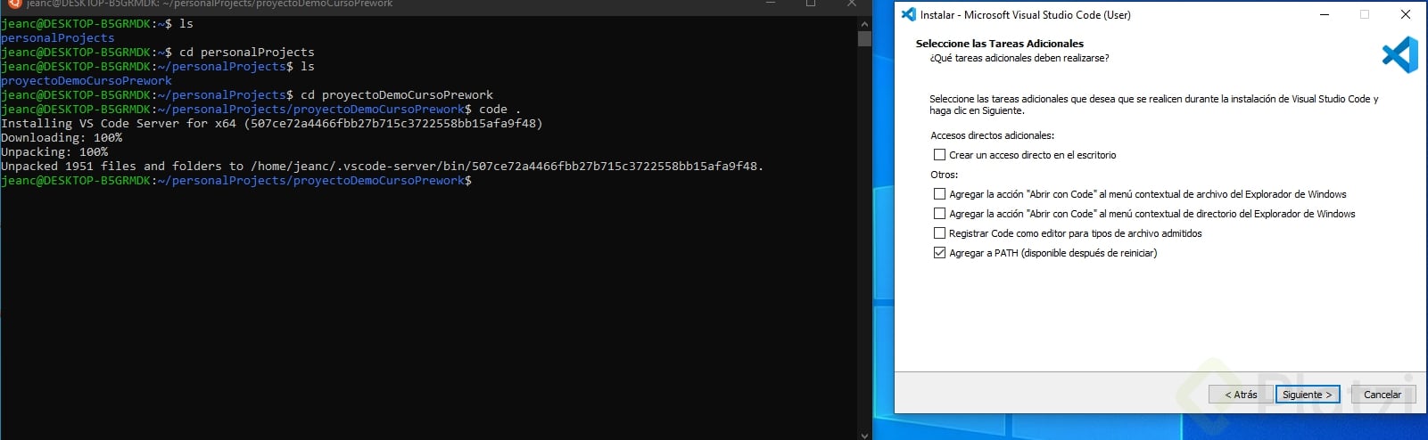 Hola ayuda, no puedo usar el “Code .” ya busqué por todos lados y no ...