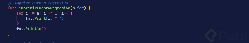 El poder de los ciclos en Golang: for, for while y for forever - Platzi