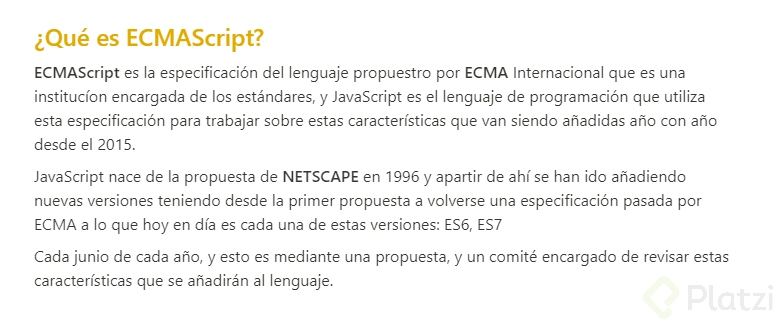 Guía Definitiva De Ecmascript – Introducción a JavaScript – ATQXZT