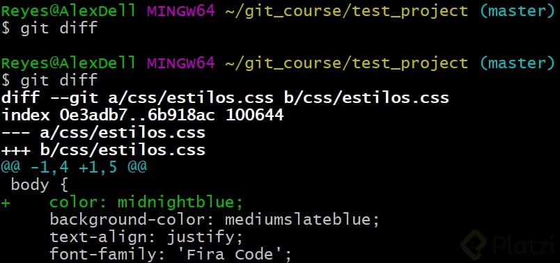 Holo chicos, sabeis que pasa cuando un comando no se esta ejecutando, ejemplo git diff Gracias ...