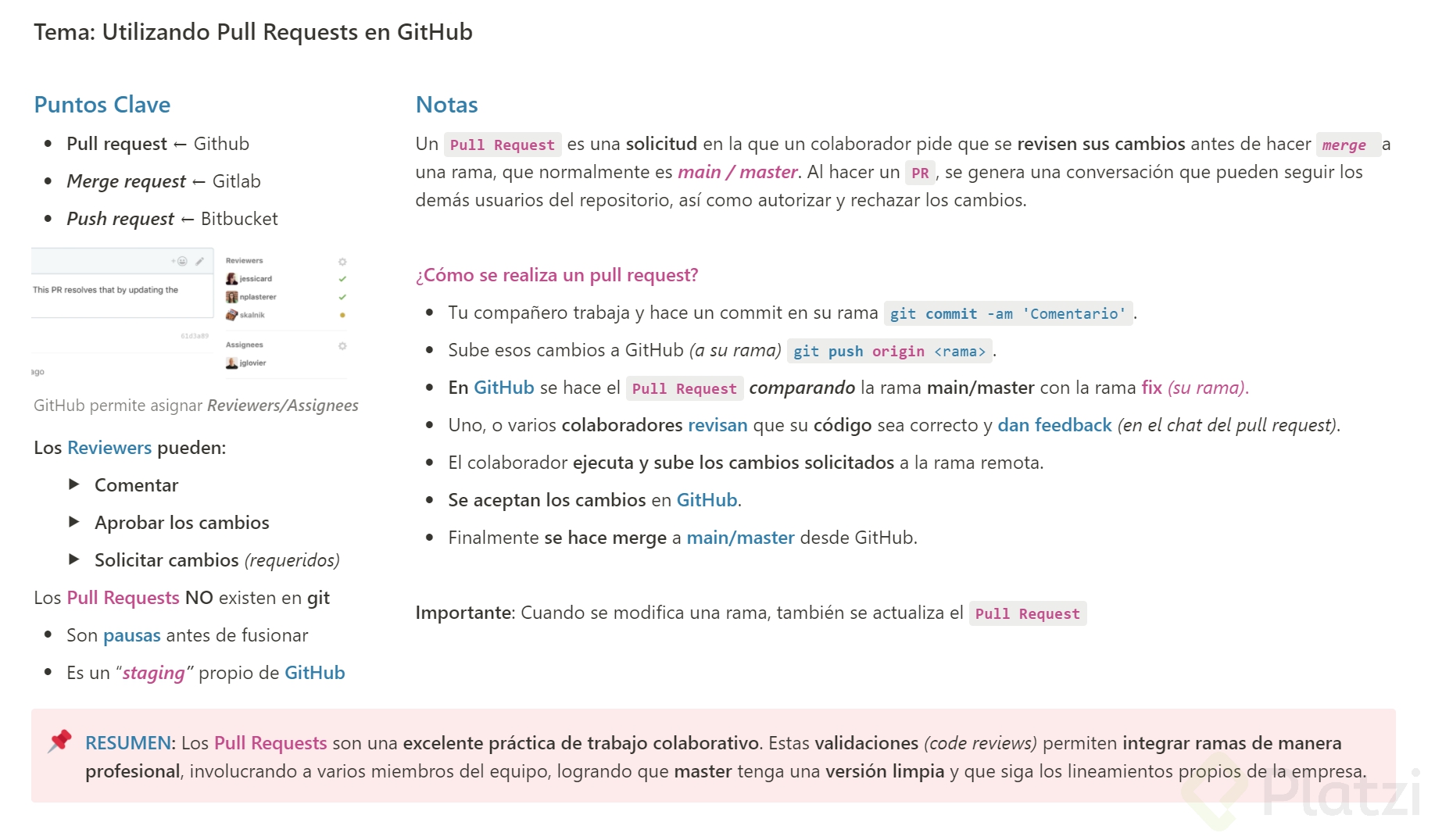 Pull-requests en Github: optimiza tu flujo de trabajo - Platzi Pull-requests en Github: optimiza tu flujo de trabajo - Platzi
