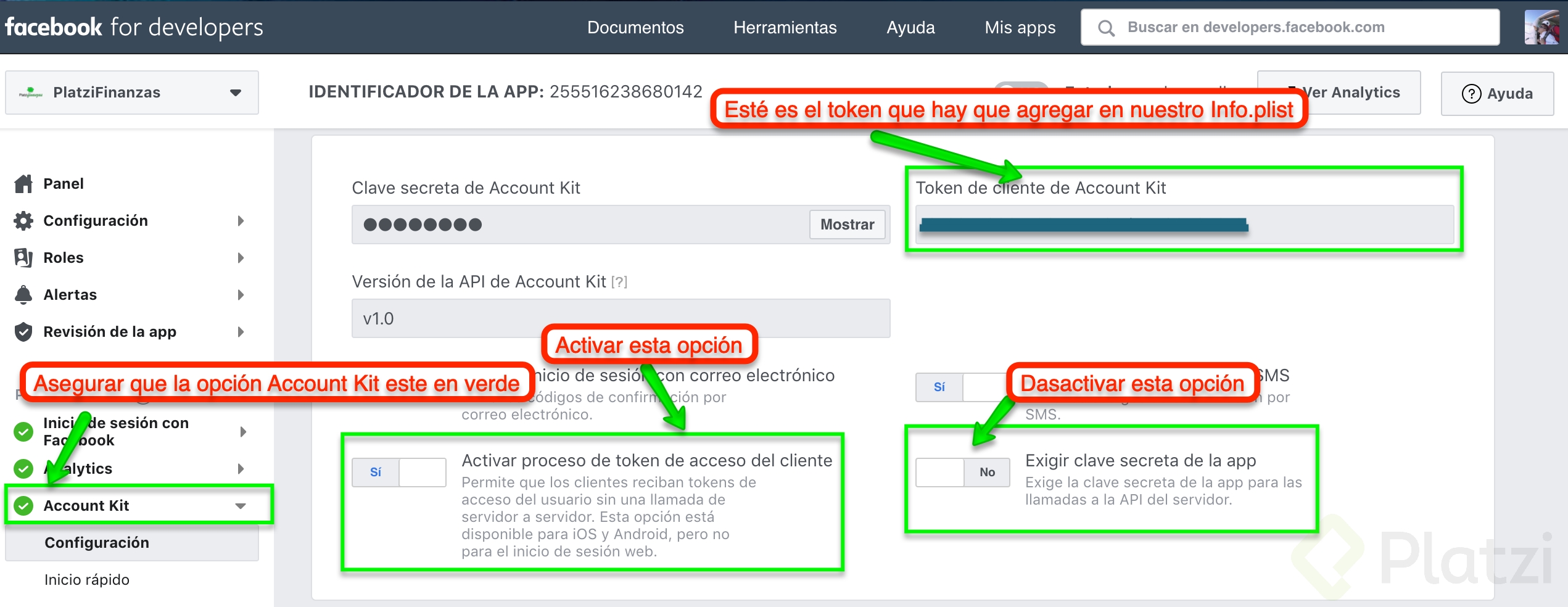 Autenticación con AccountKit y Firebase