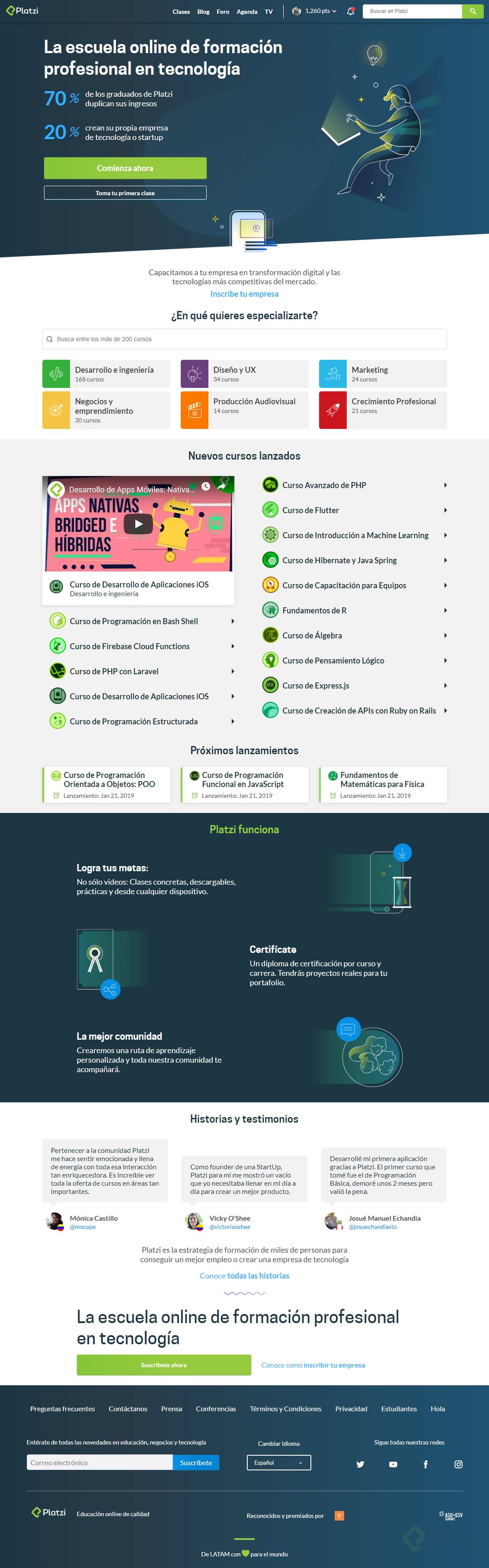 Developer tools para Responsive Design - Platzi