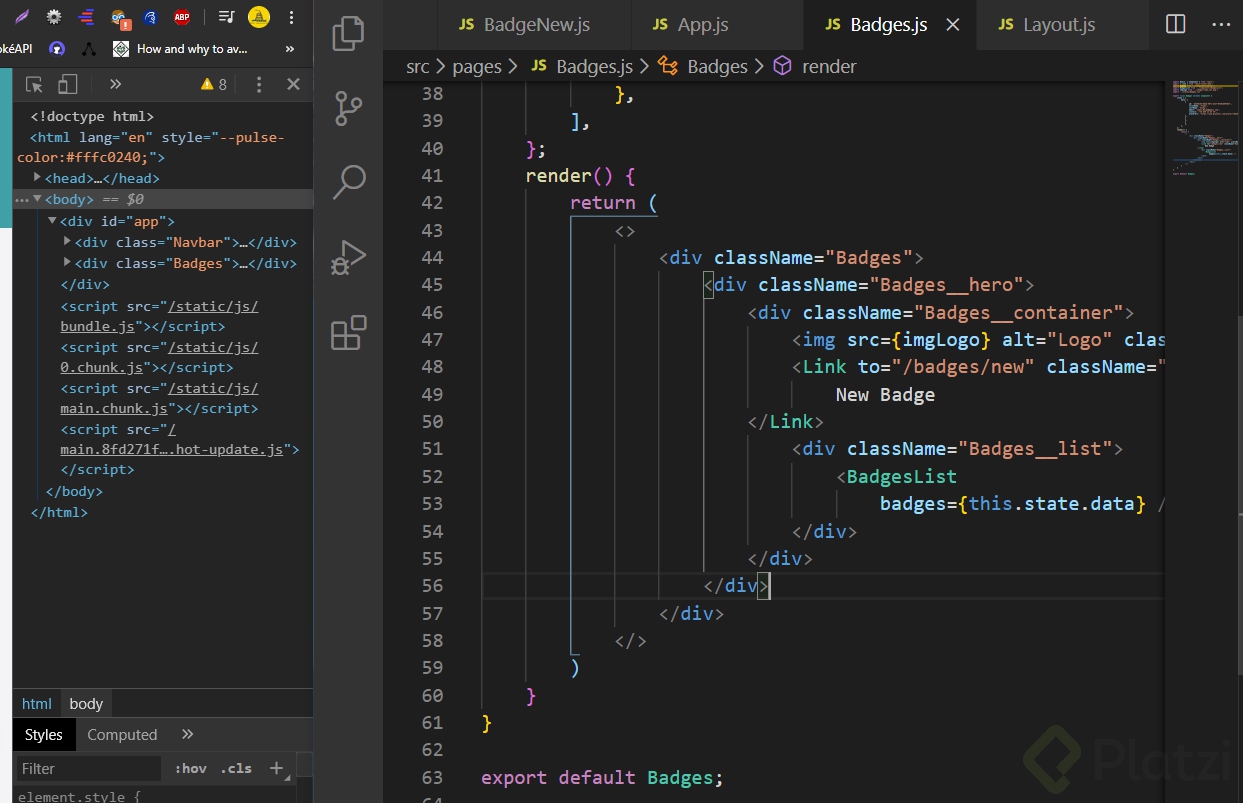 Mejorando la User Interface con un Layout - Platzi