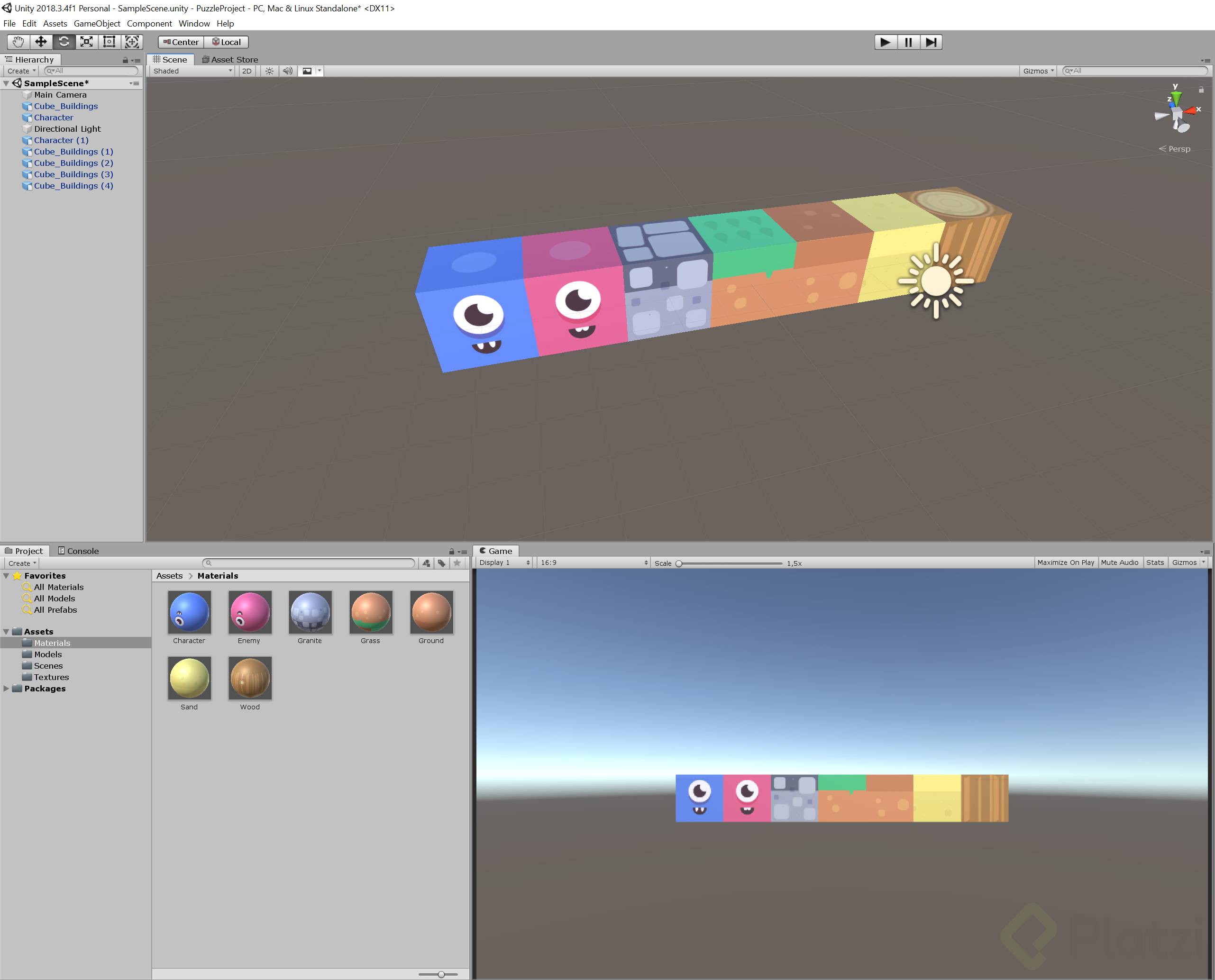 Creación y Manejo de Materiales en Unity 3D y desafío - Platzi