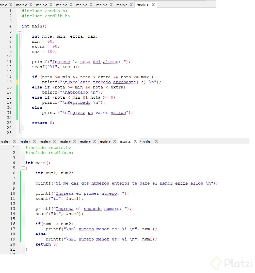 Operadores relacionales y lógicos - Platzi