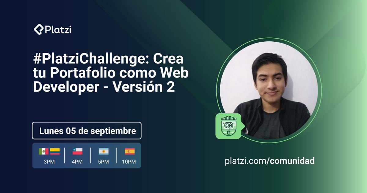 #PlatziChallenge: creación de portafolio web /versión 02