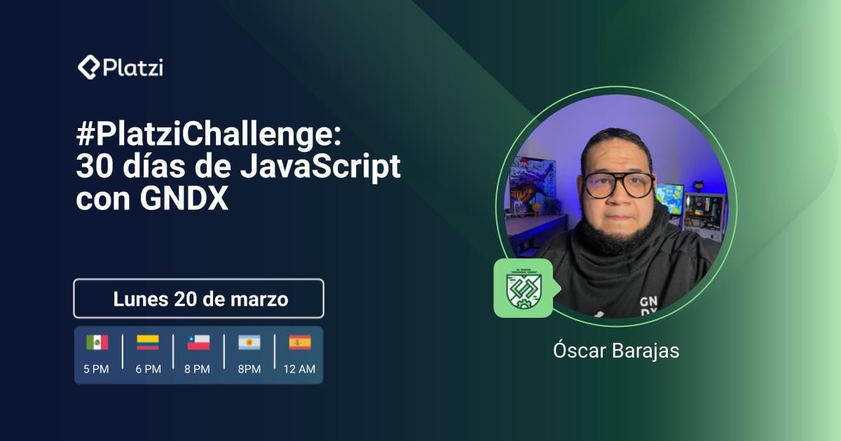 30 días de JavaScript con Oscar Barajas