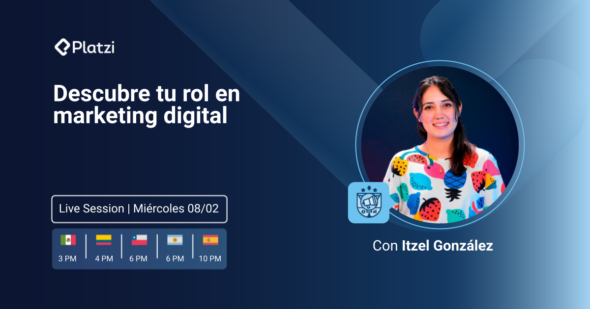 Descubre tu rol en marketing digital - Platzi
