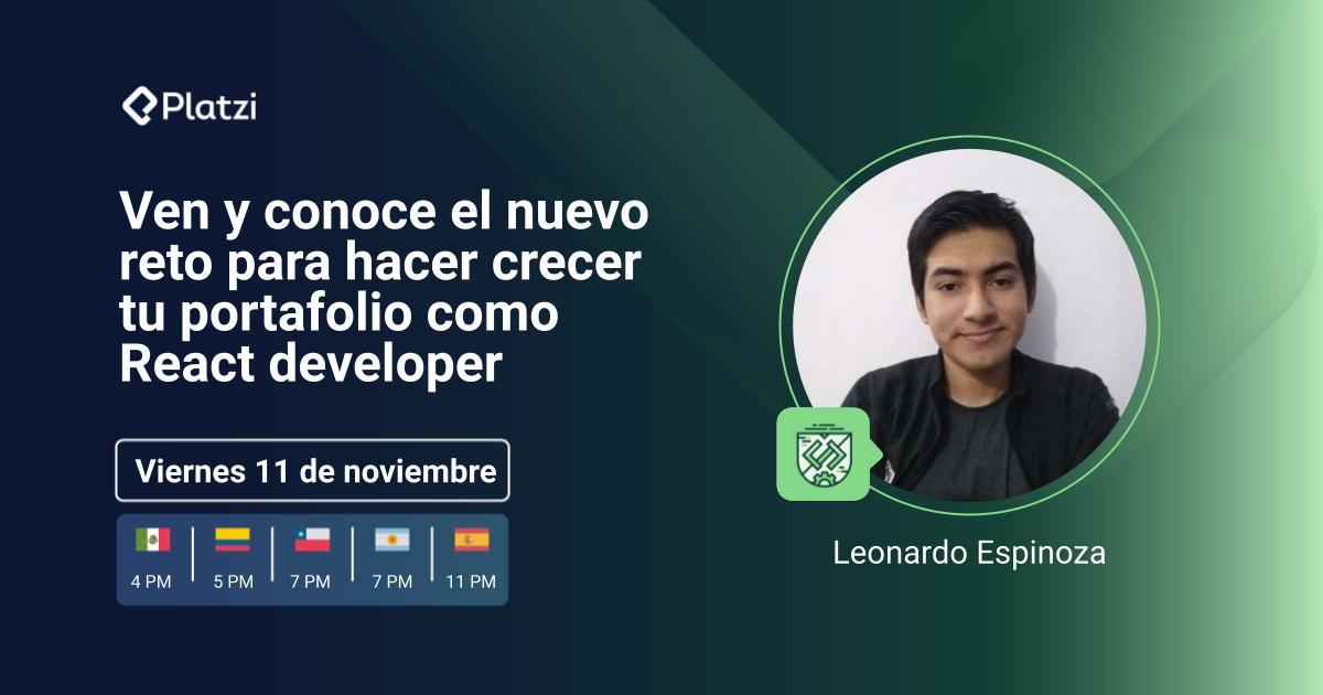 Reto para hacer crecer tu portafolio como React developer
