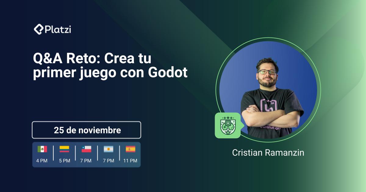 Q&A Reto: Crea tu primer juego con Godot