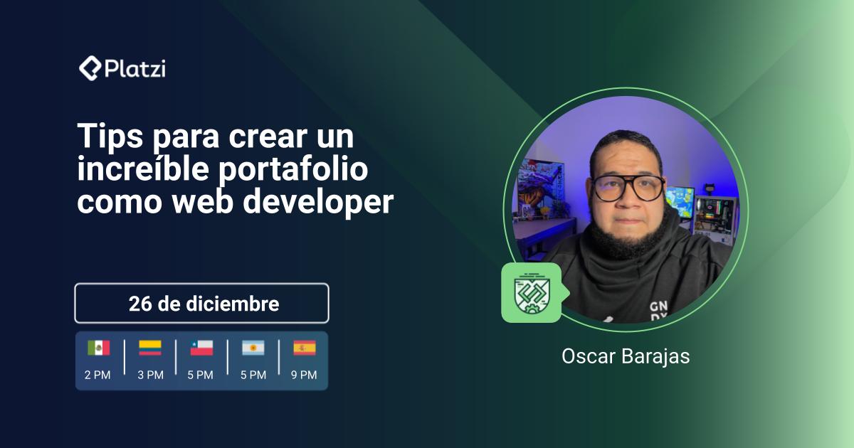 Tips para crear un increíble portafolio como web developer - Platzi