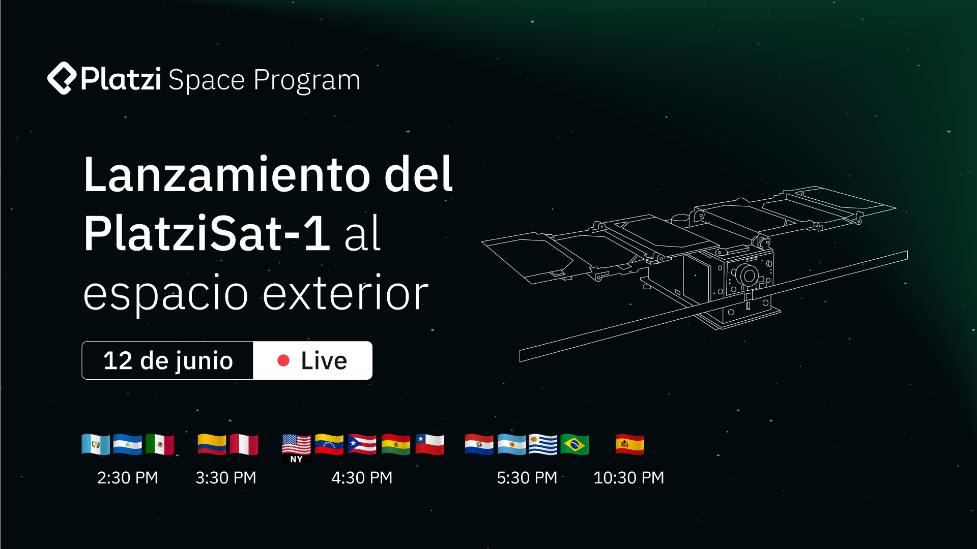 Lanzamiento PlatziSat-1