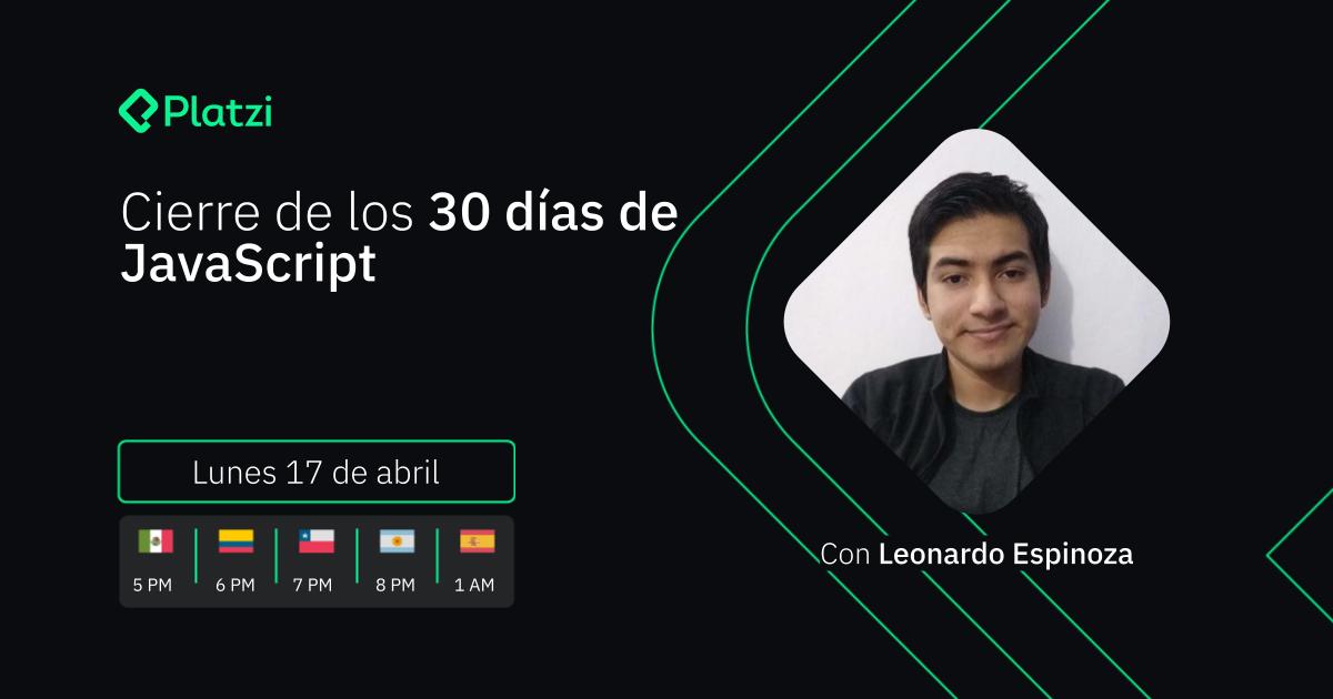 Cierre de los 30 días de JavaScript
